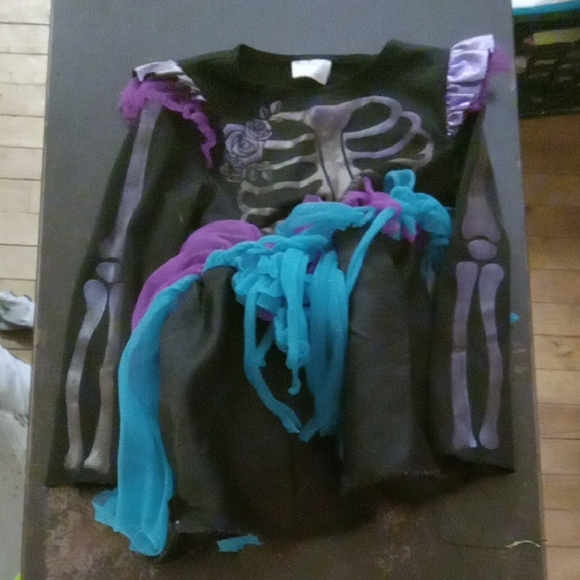 Spirit | Costumes | Spirit Black And Blue Skeleton Halloween Costume ...